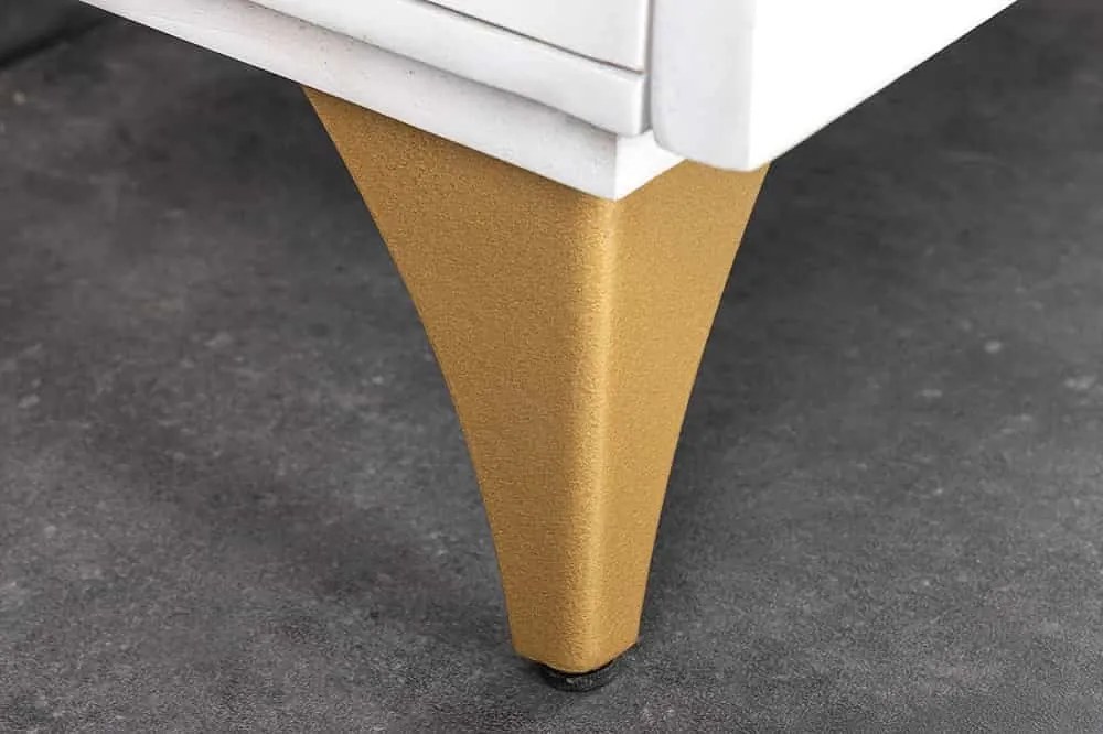 Designová komoda Venetia 140 cm bílé mango