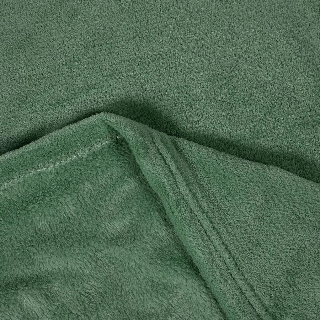 Goldea kvalitní deka z mikrovlákna - khaki 150 x 200 cm