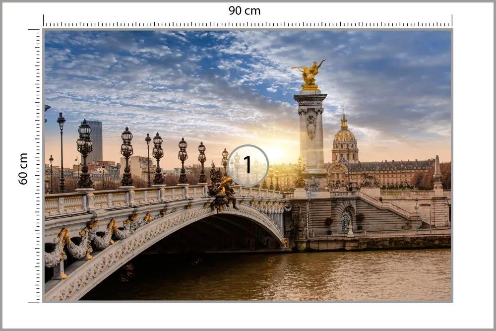 Fototapeta Panorama Paříže Vliesová tapeta 135x90