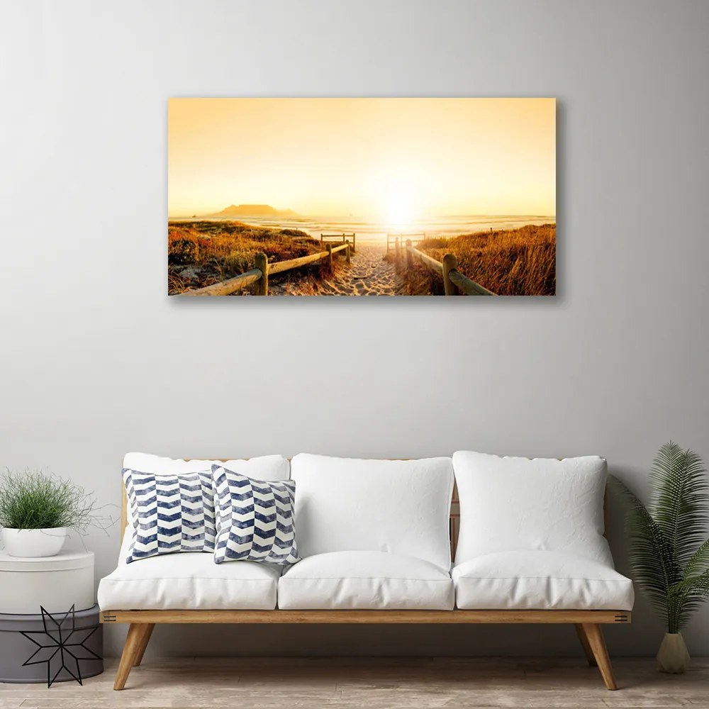 Obraz na plátně Stezka Pláž Moře 125x50 cm