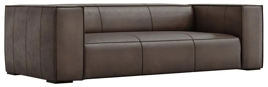 Hnědá kožená pohovka 227 cm Madame – Windsor &amp; Co Sofas