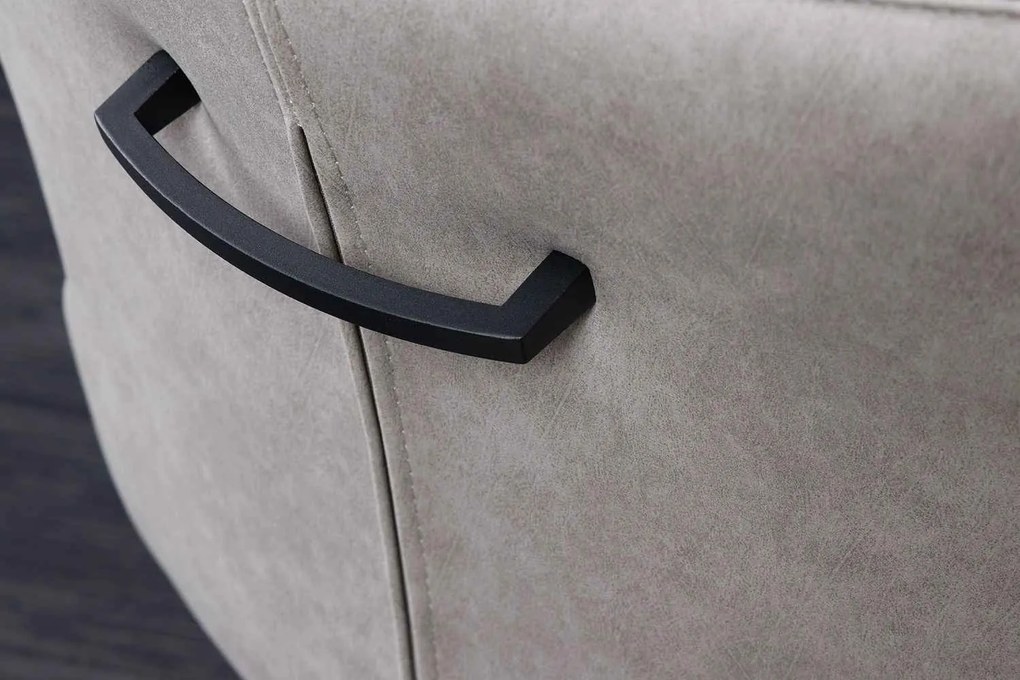 Designová otočná židle Wendell šedá / světle šedá