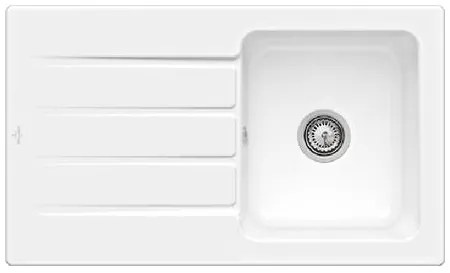 Villeroy & Boch Architectura - Keramický dřez 860x510 mm s odtokem, CeramicPlus, alpská bílá 335001R1