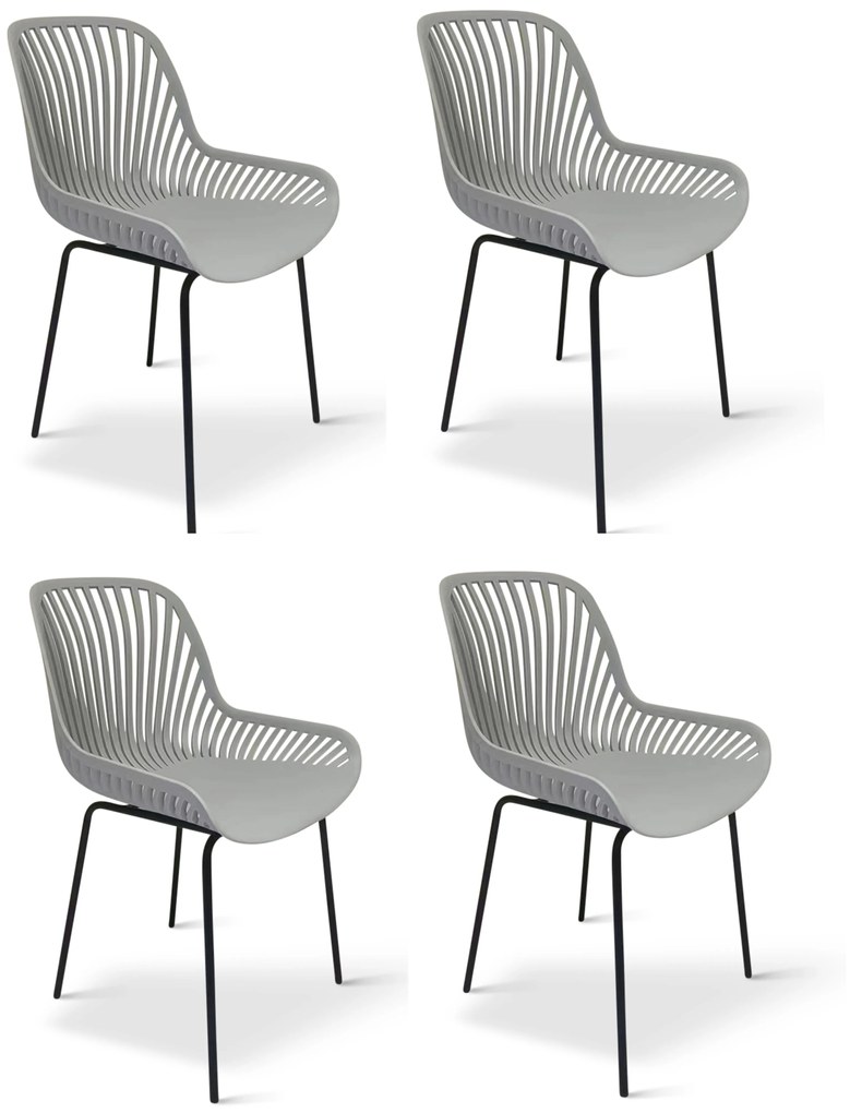 Designová židle GABY šedá 4 ks