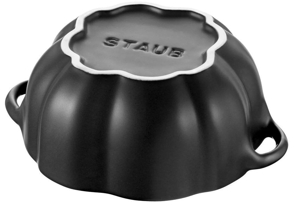 Staub Cocotte keramická zapékací miska ve tvaru dýně 15 cm/0,7 l, černá, 40508-549