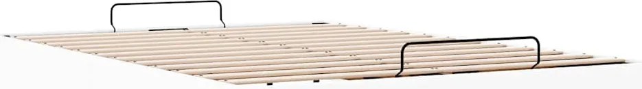 Osmanský rám postele bez matrace bílý 140x190 cm umělá kůže 3310800