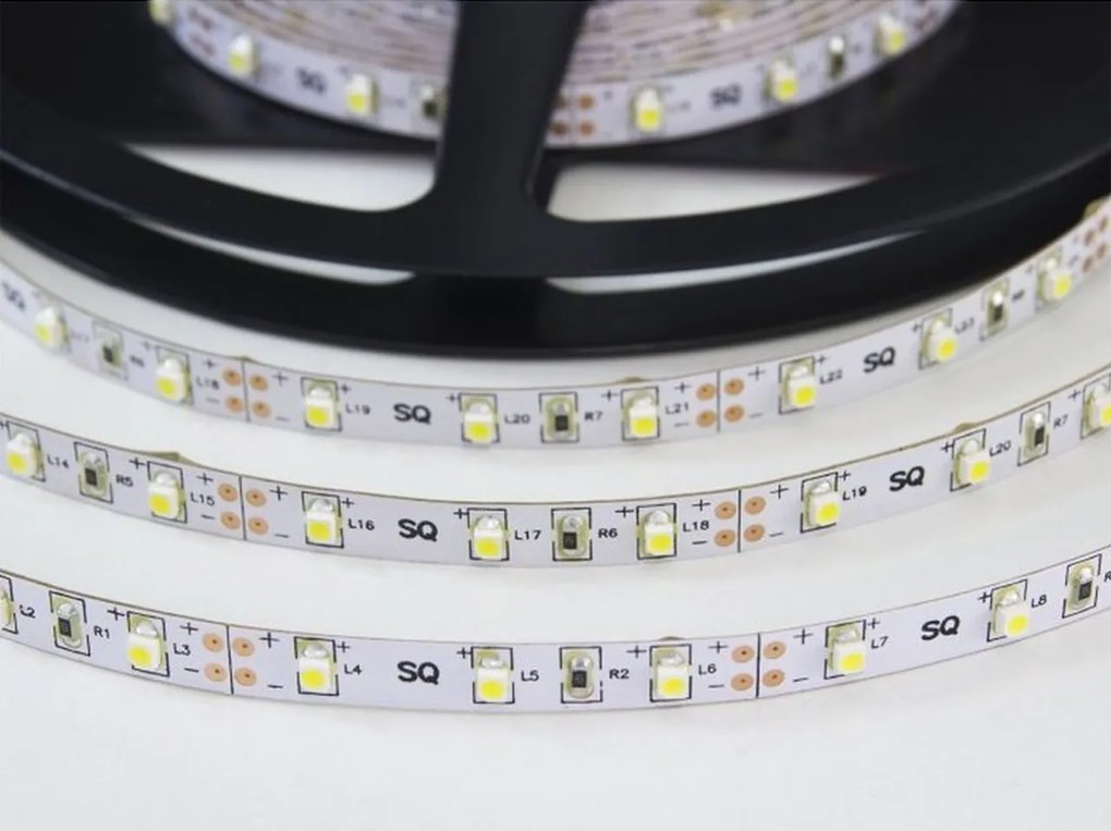 LED Solution LED pásek 12Wm 12V bez krytí IP20 5 metrů + adaptér 72W + stmívač s DO Barva světla Extra teplá bílá