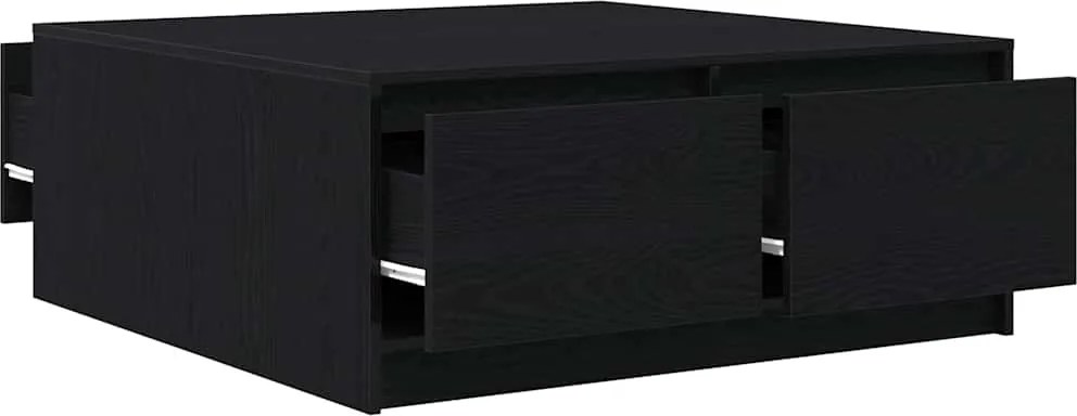 Konferenční stolek se zásuvkami Dub černý 100x100x40 cm 3328400