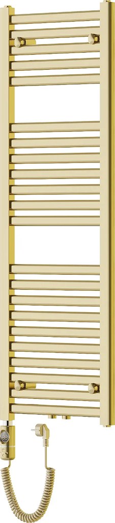 Mexen Hades, elektrické topné těleso 1200 x 400 mm, 600 W, zlatá lesklá, W104-1200-400-2600-50