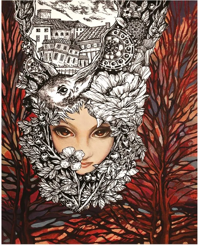 Yulia Novikova | Vnitřní krajina Rám: Černý, Velikost: 40 x 30 cm