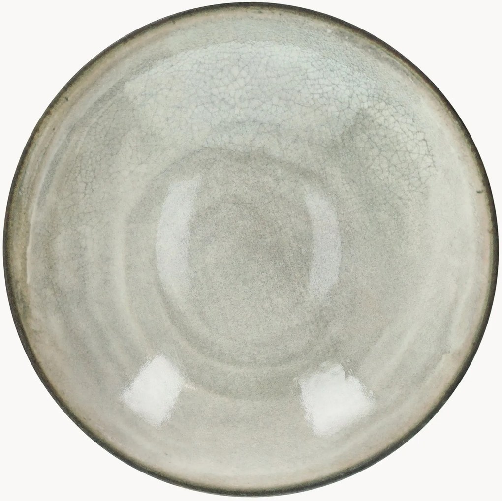 Sada hlubokých talířů z porcelánu Raku, 6 dílů