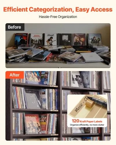 Úložná skříňka na média, 8patrový organizér na DVD VEVOR – CDCCJKFS24GS426SB001V0