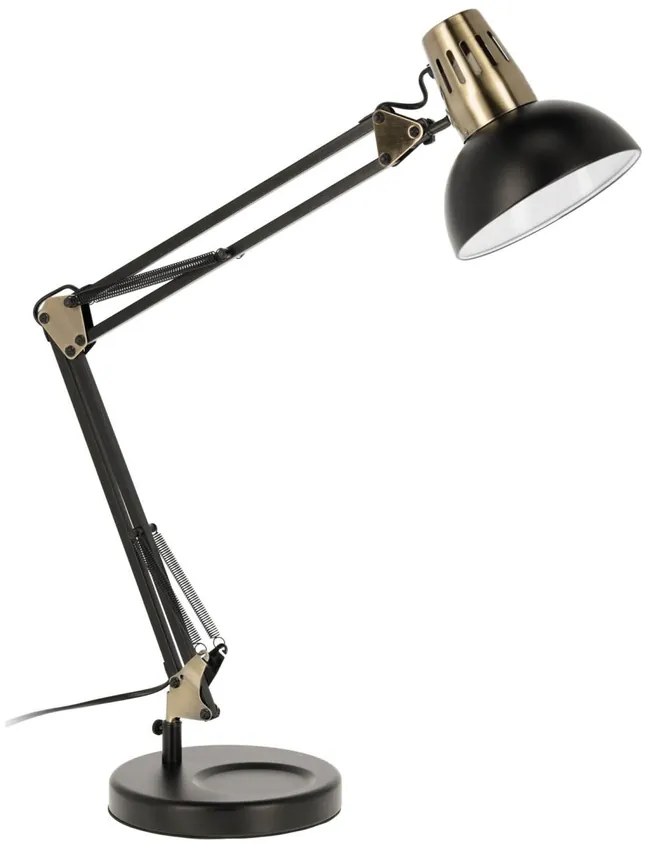 OnaDnes -20% Černá kovová stolní lampa Kave Home Kristine