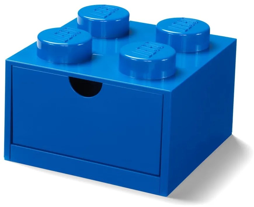 Modrý stolní box se zásuvkou LEGO®, 15 x 16 cm Biano.cz