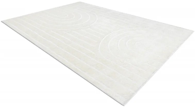 Dywany Łuszczów, Kusový koberec Mode 8494 geometric cream, 80x150, bílá, chodba / předsíň