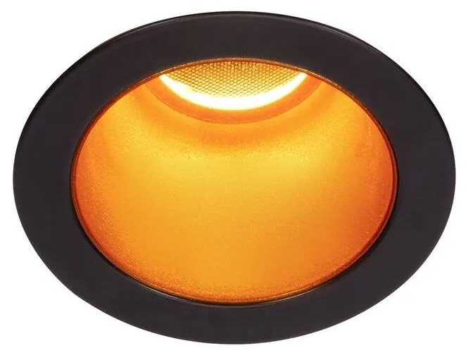 LA 1002594 HORN MAGNA LED venkovní svítidlo k zabudování do stropu černá/zlatá, 3000K, 25° - BIG WHITE (SLV)