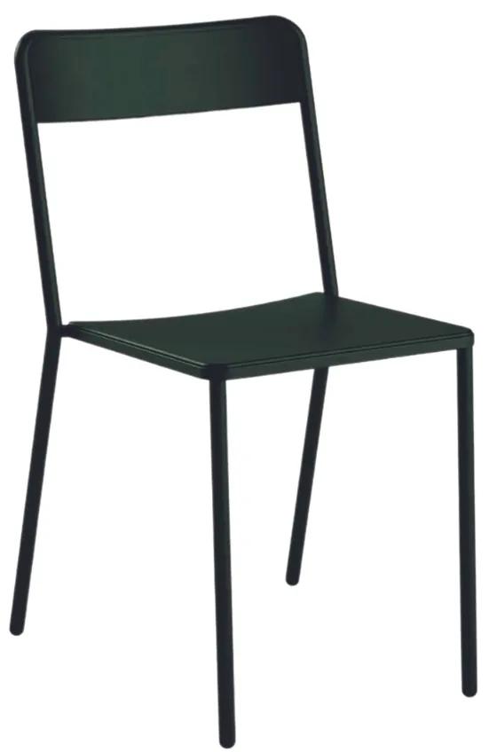 OnaDnes -20% Tmavě zelená kovová zahradní židle COLOS C 1.1/1