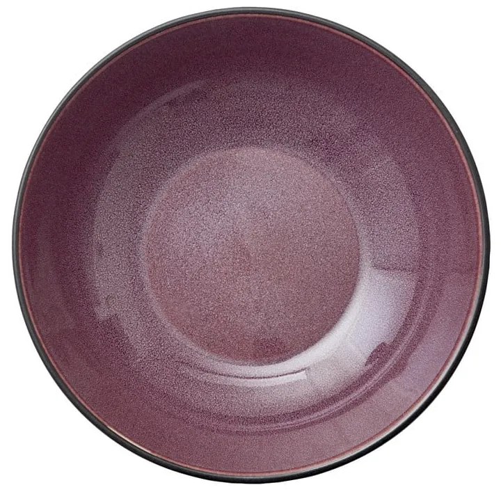 Černá/fialová miska z kameniny 1 l Gastro Black/Purple – Bitz