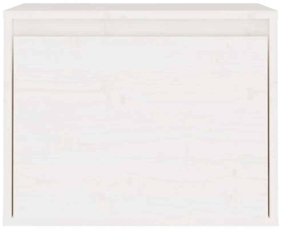 Petromila Nástěnná skříňka bílá 45 x 30 x 35 cm masivní borové dřevo