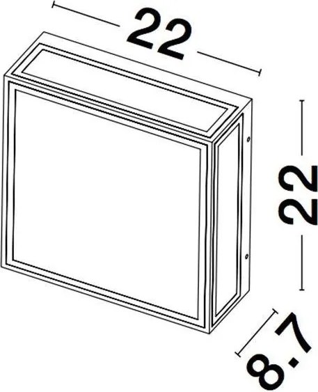 NV 9197702 Venkovní nástěnné svítidlo SORREN antracitový hliník a čiré sklo E27 2x12W 220-240V bez žárovky IP65 - NOVA LUCE