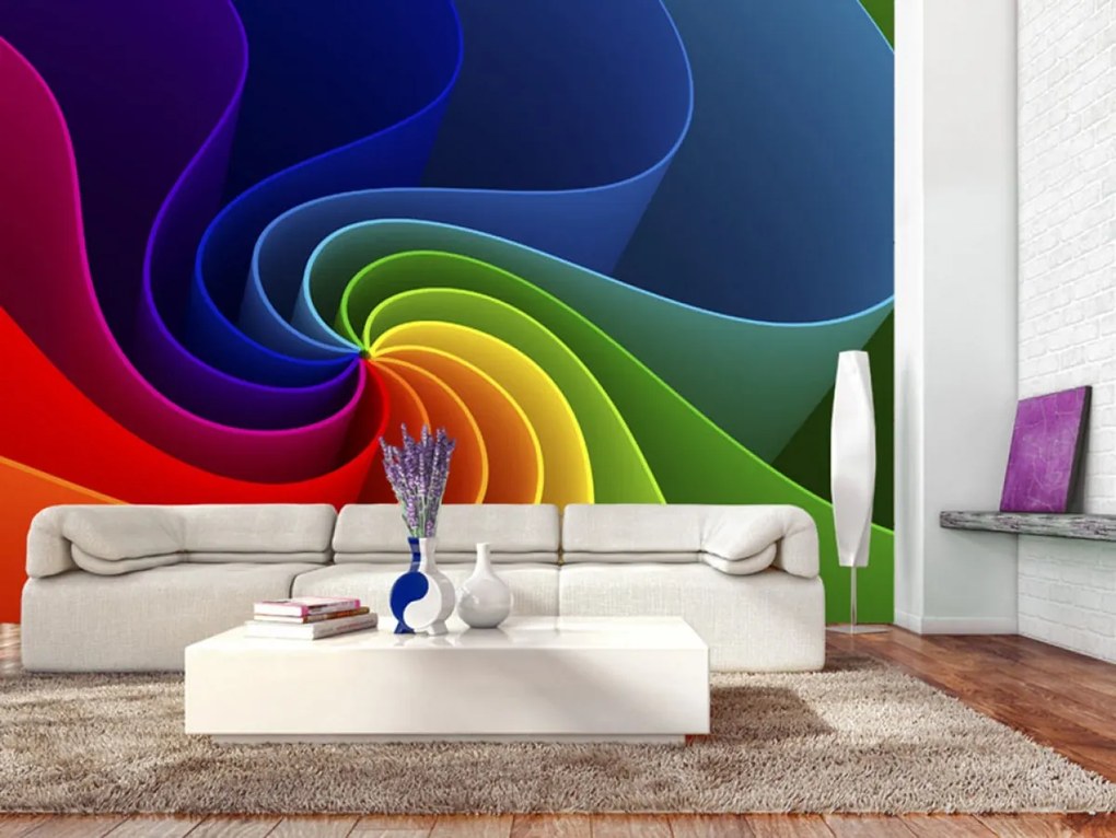 Tapeta barevný větrník (150x105 cm) - Murando DeLuxe
