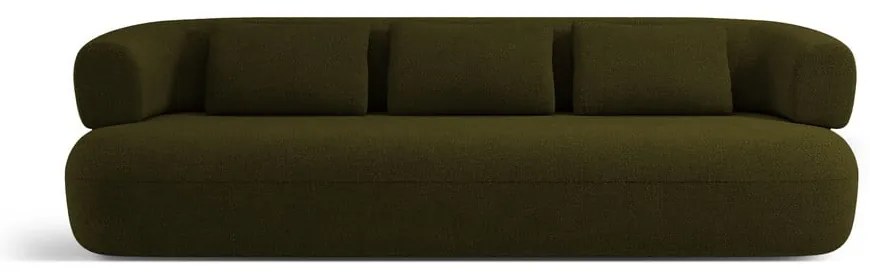 Zelená pohovka z textilie bouclé 226 cm Jenny – Micadoni Home