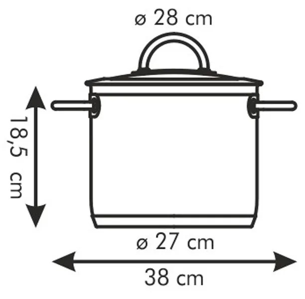 Hrnec VISION s poklicí ø 28 cm, 11,0 l