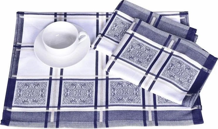Utěrky z egyptské bavlny SOLE BLUE 50 x 70 cm 3 ks