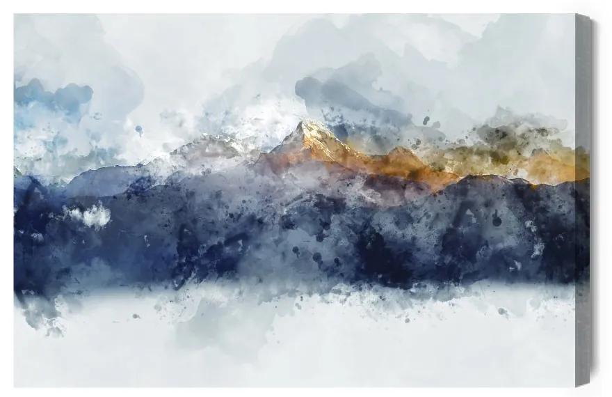 Obraz Pohoří V Abstraktní Podobě Nedostatek Nedostatek Přírodní plátno 30x20