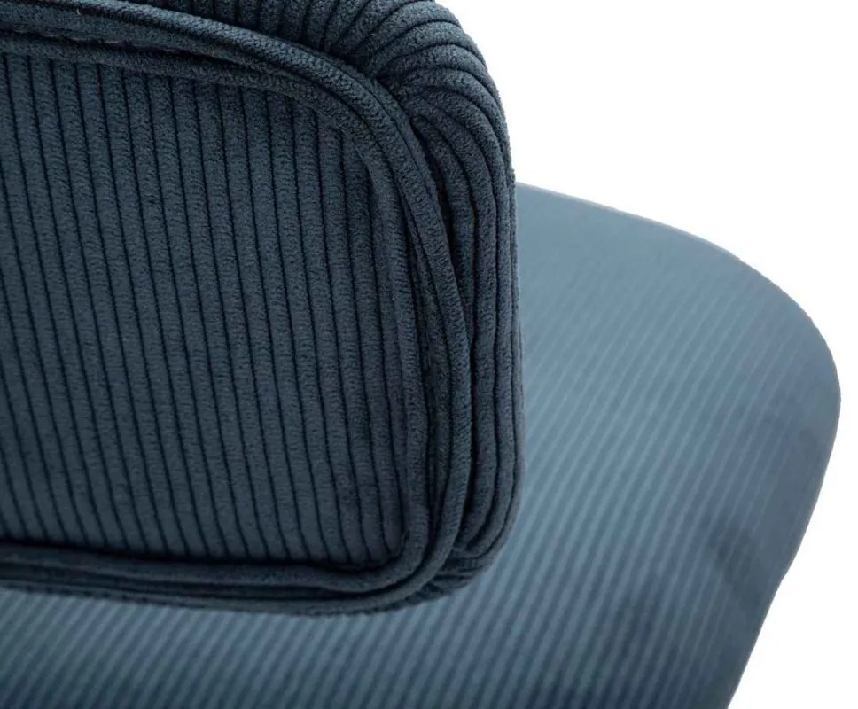 Designová barová otočná židle Caelius modrá