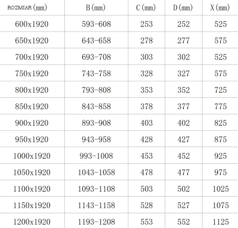 Mexen Lima skládací sprchové dveře 110 cm, transparentní, chrom - 856-110-000-01-00