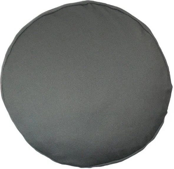 S radostí - vlastní výroba Pohankový sedák jednobarevný - šedý Velikost: ∅30 x v12 cm