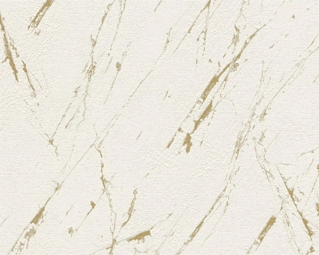 A.S. Creation Vliesová tapeta Casual Living Stone Beige Cream Gold 10,05 x 0,53m