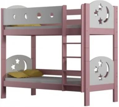 Patrová postel Pina 180/80 cm růžová