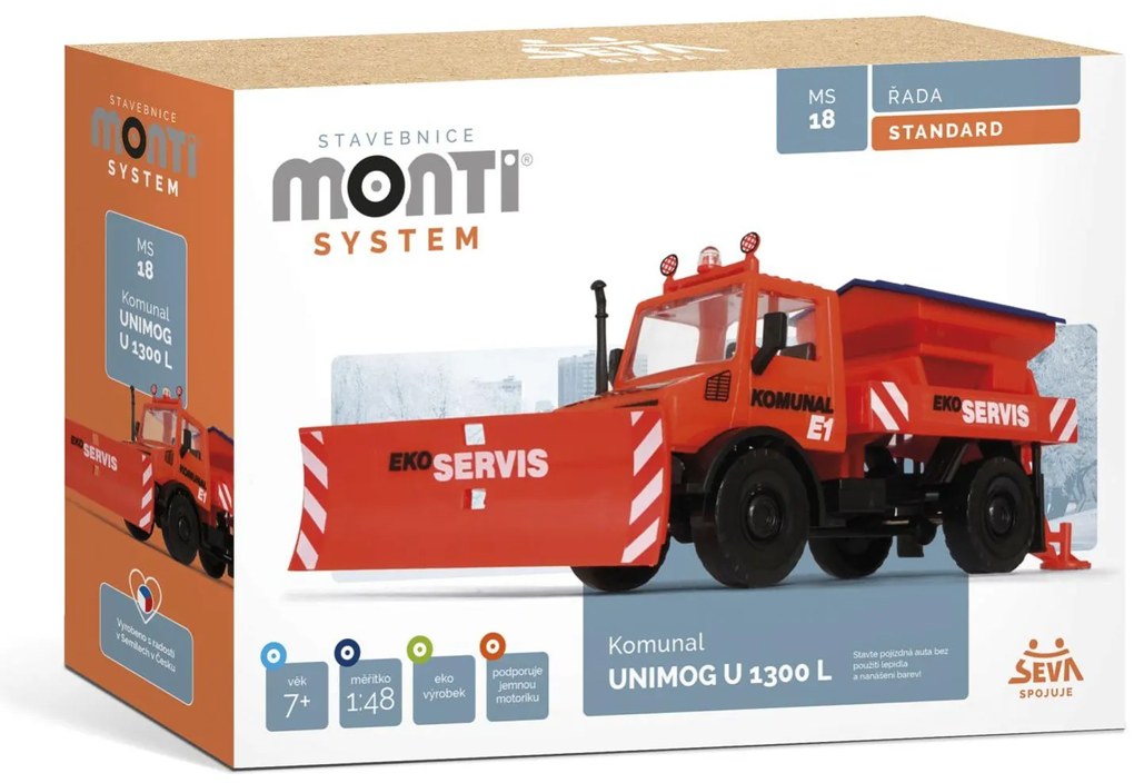 Stavebnice Monti System MS 18 Communal Mercedes 22x15x6cm