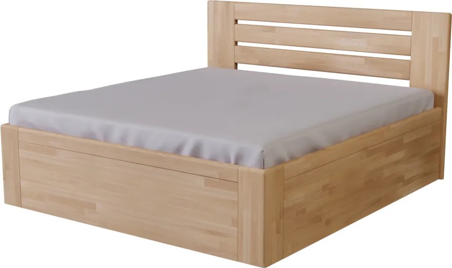 Solwo Design Masivní postel TANGO - BOX Dřevo a odstín oleje: BUK Cink - Olejování přírodní, Rozměr spací plochy: 140x200