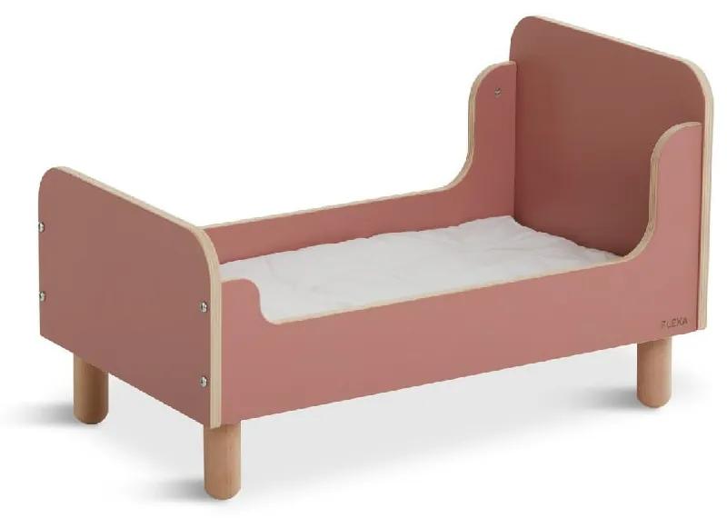 Růžová dětská postel pro panenky Flexa Play | BIANO