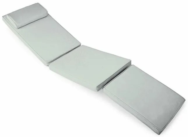 Voděodolný polstr na židle / lehátka, odpojitelná podní část, šedý
