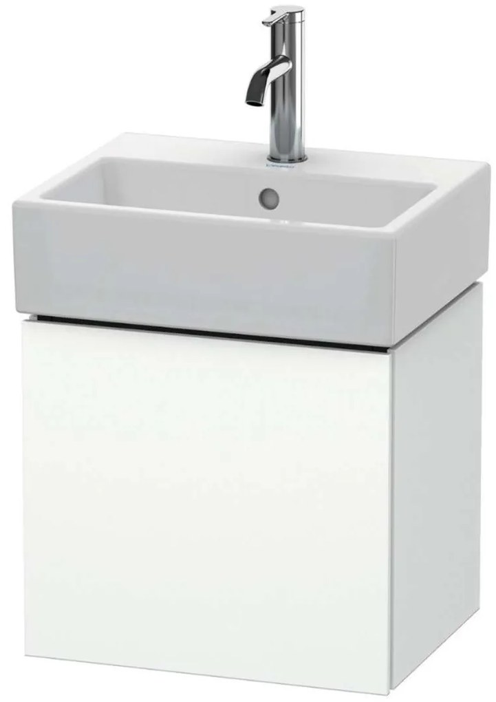 Duravit L-Cube - Umyvadlová skříňka 40x43x34 cm, 1 dvířka, panty vlevo, matná bílá LC6245L1818