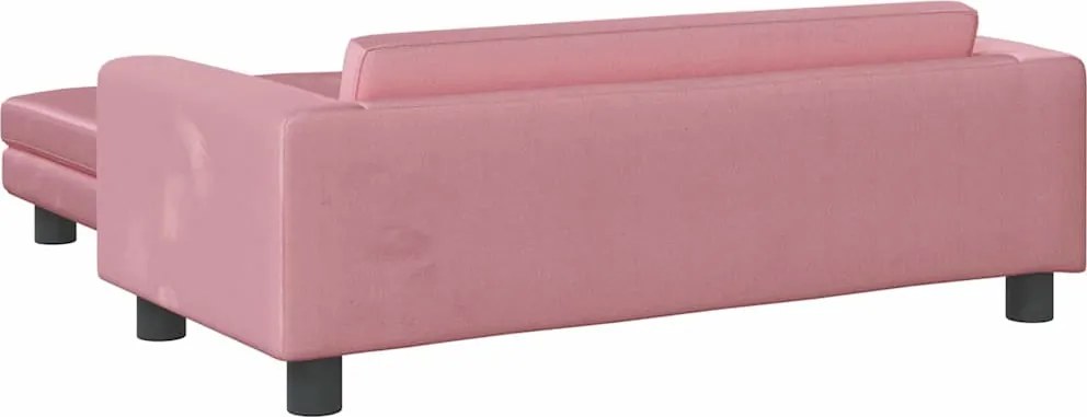 vida Pelíšek pro psa s prodlužovacím dílem růžový 100x50x30 cm samet 172022