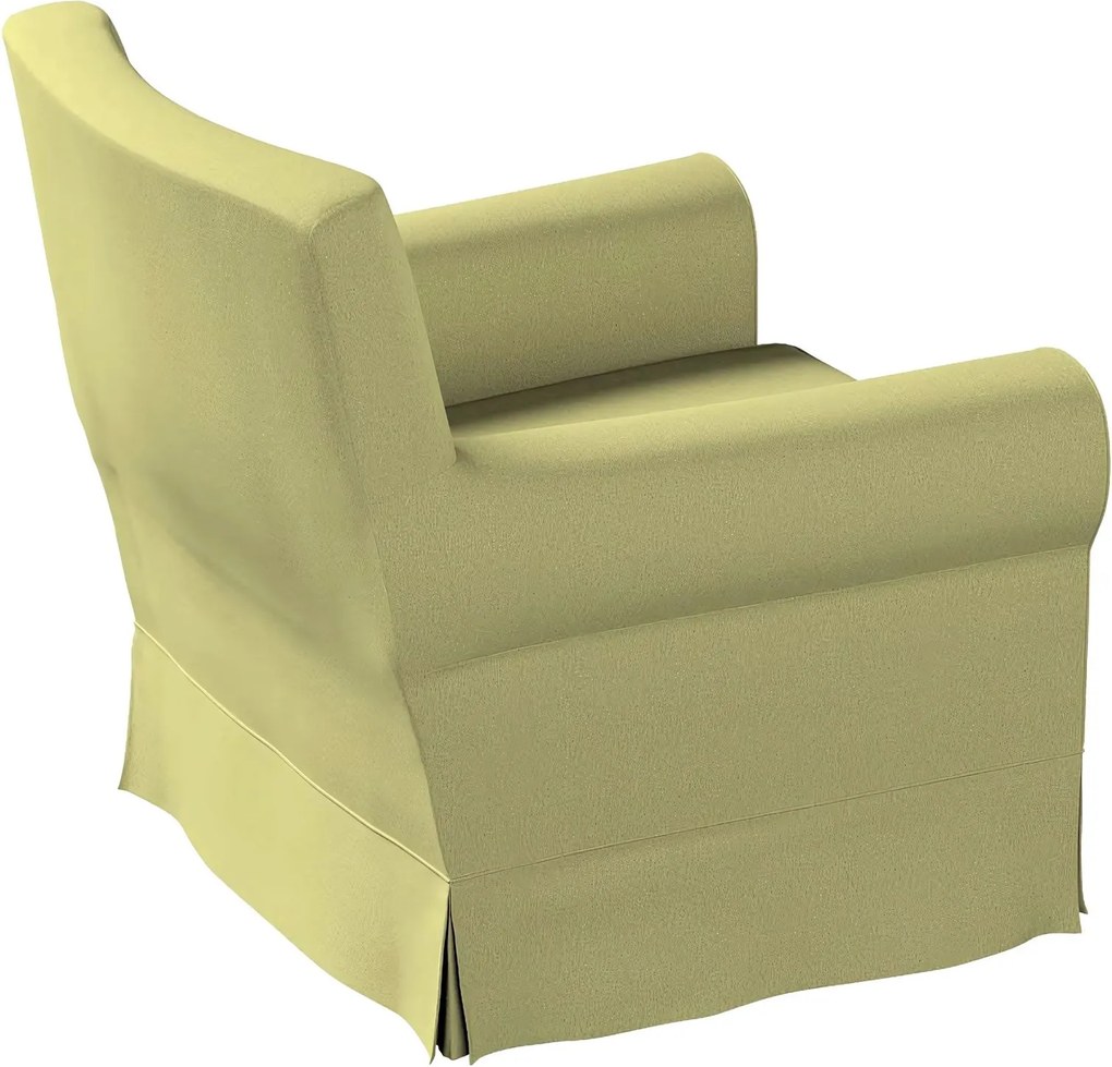 Potah na křeslo IKEA Ektorp Jennylund barva zelená látka lesklé, sametová