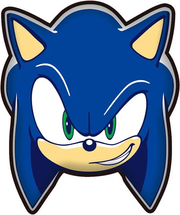 Tvarovaný polštářek Sonic