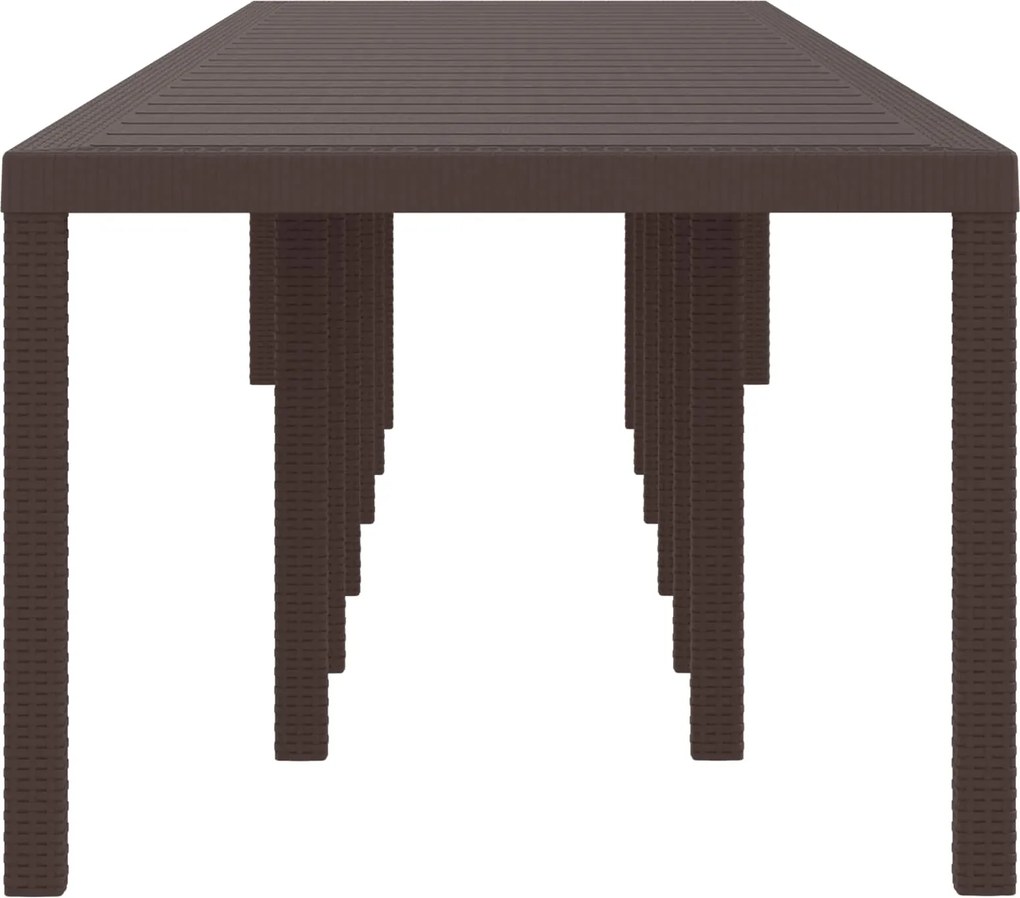 Zahradní stůl Hnědá 400 x 100 x 73 cm polyratan 3378529