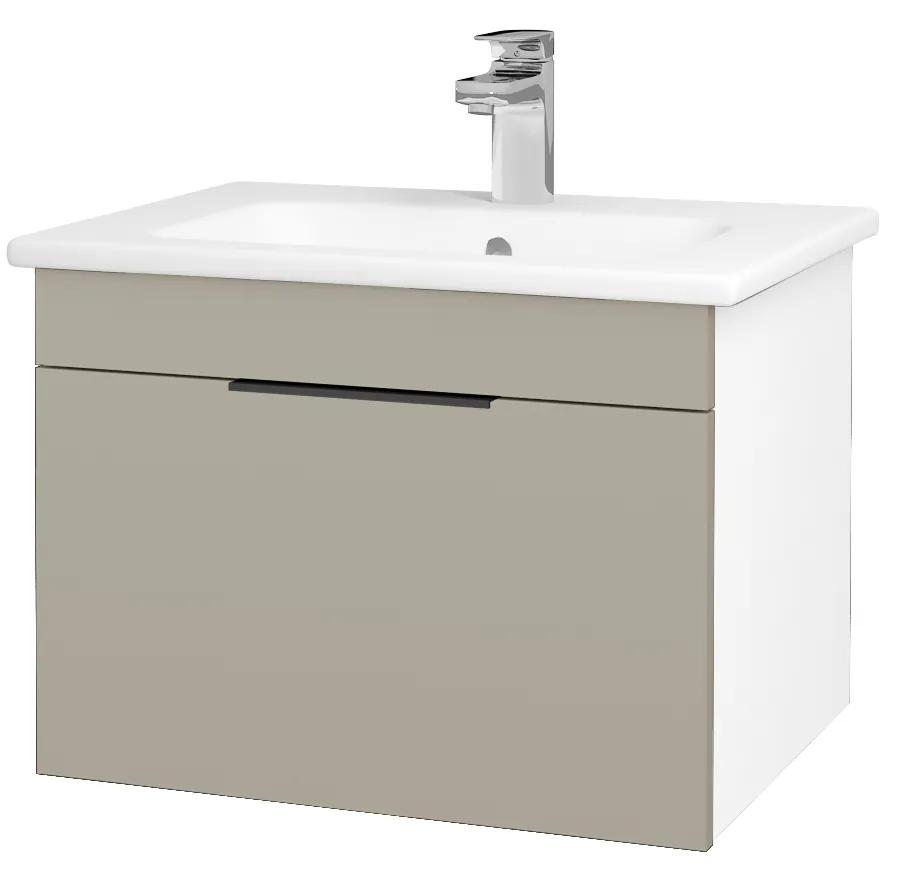 Dřevojas Koupelnová skříň ASTON SZZ 60 Varianta: N01 Bílá lesk / Úchytka T04 / D17 Colorado