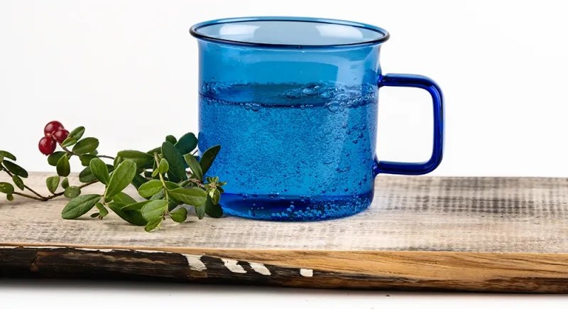 Hrnek Glass 0,35l, modrý