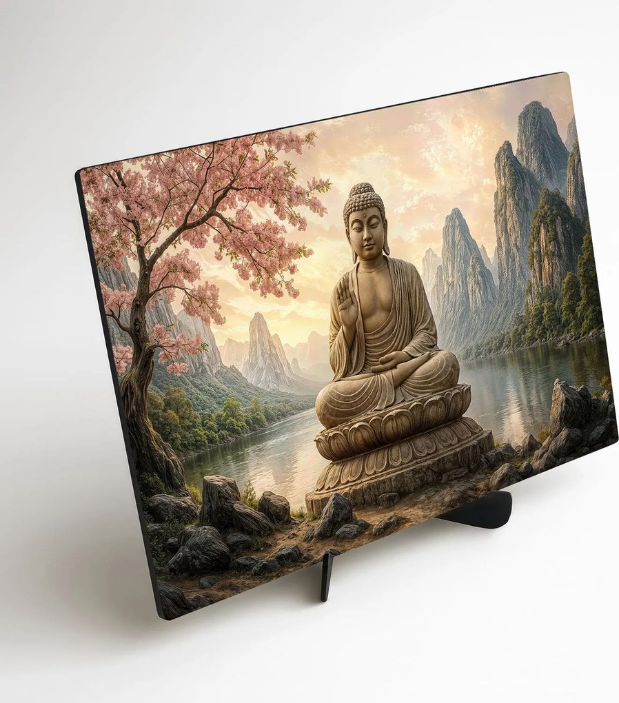 DUBLEZ | Barevný obraz na zeď - Buddha | UV tisk, Premium