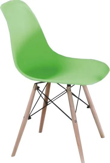 Tempo Kondela Židle, zelená / buk, CINKLA 2 NEW