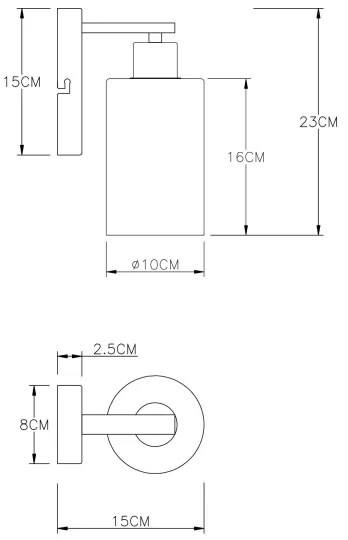 Globo 15465W - Nástěnné svítidlo HADERA 1xE27/60W/230V