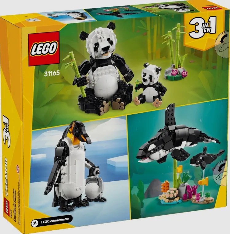 LEGO Creator 31165 Divoká zvířata: Pandí rodinka
