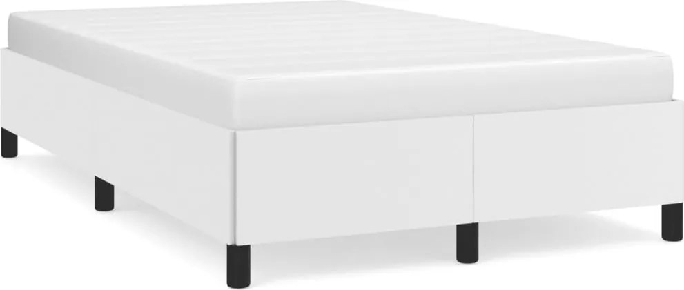 Rám postele bez matrace bílý 120x190 cm umělá kůže 3269646